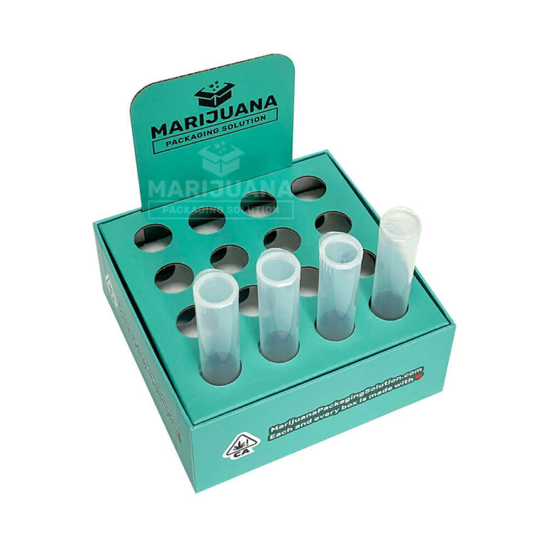 Custom Cardboard Display Boxes For Pre-Roll Tubes - MPS