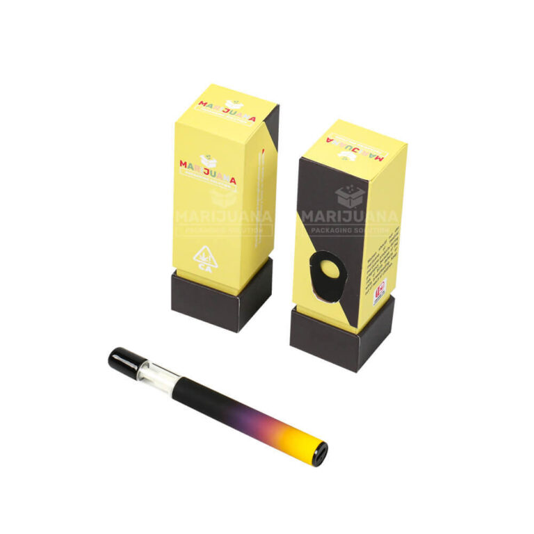 Custom CR Vape Pen Packaging Shoulder Neck Rigid Boxes