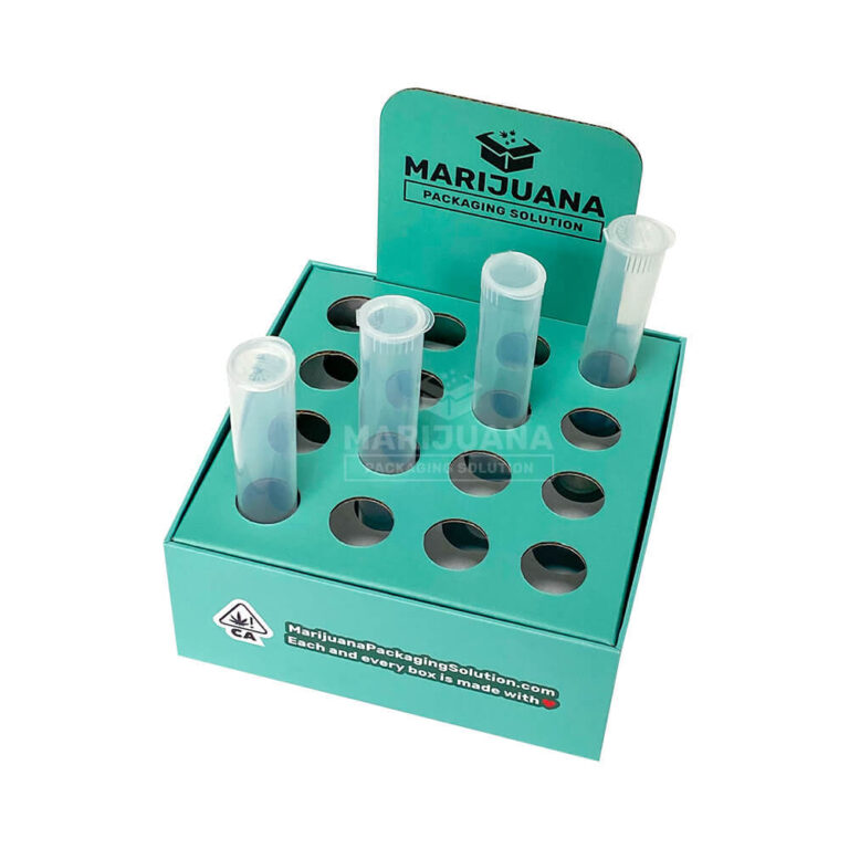 Custom Cardboard Display Boxes For Pre-Roll Tubes - MPS