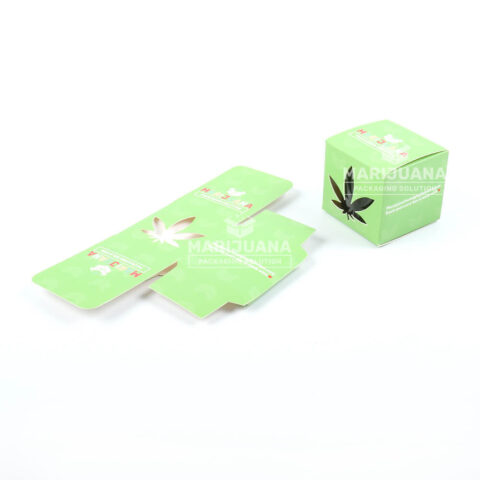 Concentrate Container Box with Custom-Shaped Die-Cut Window