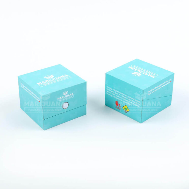 Child-Resistant Concentrate Boxes with Bottom Window - Ring Box Style