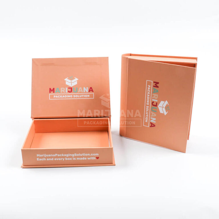 Custom Hardcover Book-Style Box for Multi-Pack Pre-Rolls