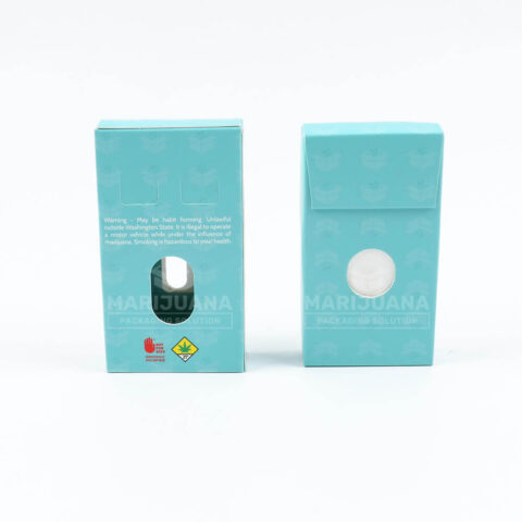 Sustainable THC Cartridge Packaging Box W/ CR Locking Tabs & See ...