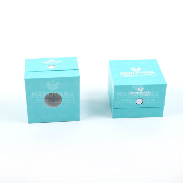 Child-Resistant Concentrate Boxes with Bottom Window - Ring Box Style