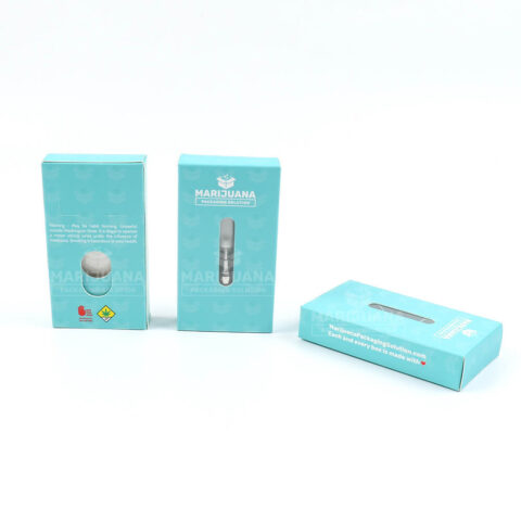 Sustainable THC Cartridge Packaging Box W/ CR Locking Tabs & See ...