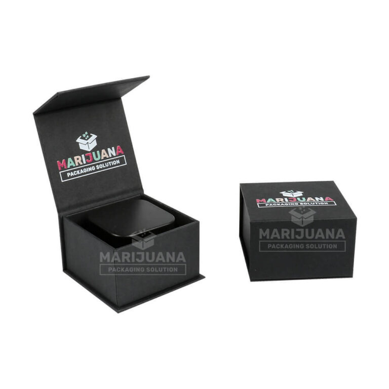 Custom Dab Containers Magnetic Box For Square Concentrate Jars