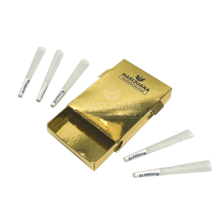 CR Certified Blunt Packaging Box - Metallic Paper - Marijuana Packaging ...