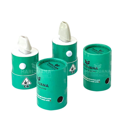 Custom Vape Pod Packaging - Child-resistant Paper Tube - Custom Print