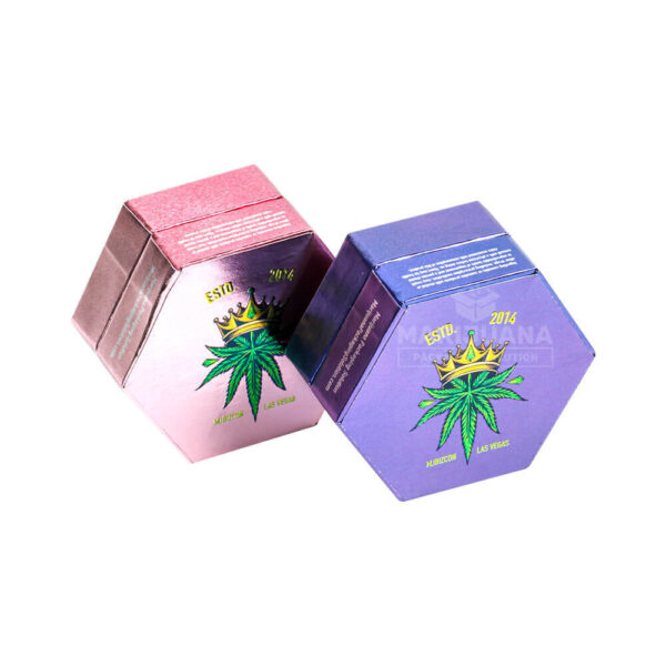 Hexagon Box - Metallic Paper Hexagon Cardboard Box